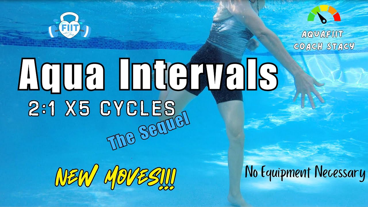Aqua Aerobics 60 min Workout - Intervals Cardio:Toning - No Equipment ...
