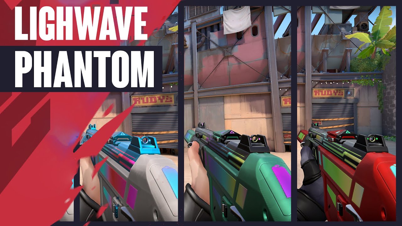 Lightwave Phantom Skin Showcase - Valorant Battlepass Skins - YouTube
