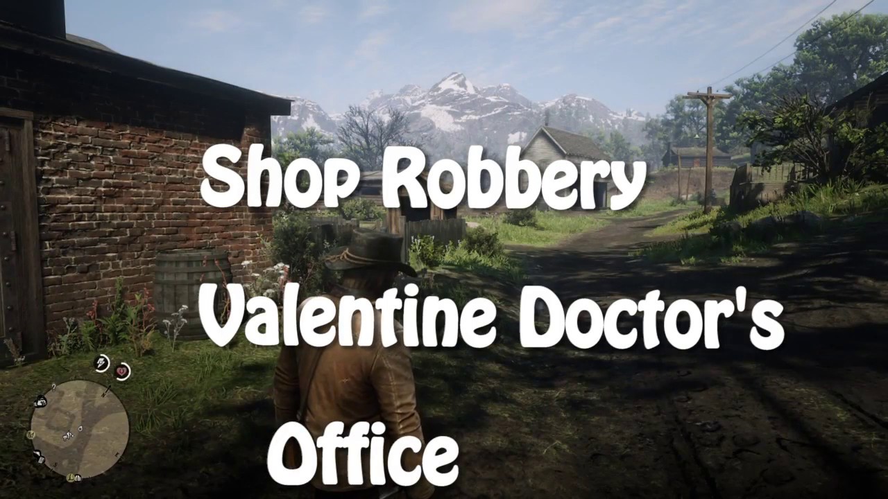 Red Dead Redemption 2 - Shop Robbery Valentine Doctor's Office - YouTube