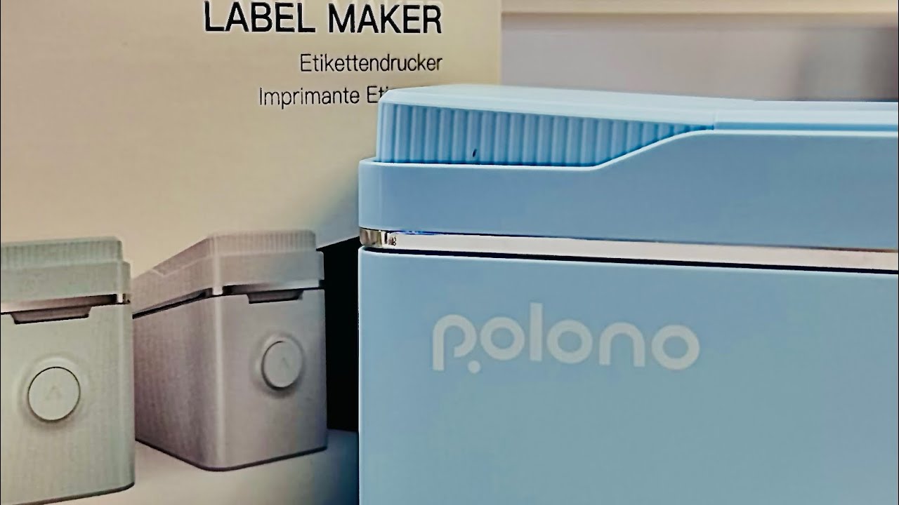 POLONO P31S Label Maker Machine with Tape, Portable Bluetooth Thermal ...