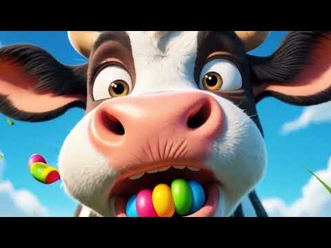 Кравата Бонка 🐄🍬 – Забавна детска песничка за кравата, която яде бонбони 🍭 🍭🎵 | MONKA