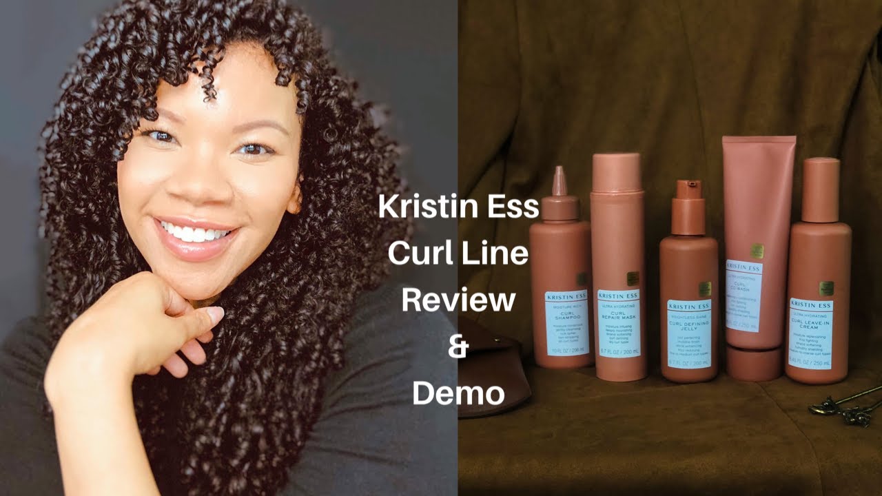 Kristin Ess Curl Line Review + Demo On Natural Hair - YouTube