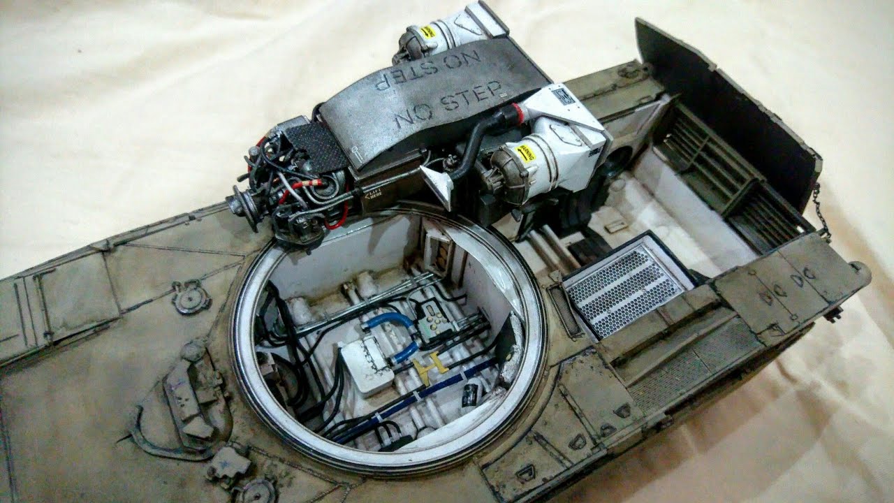 Siêu Xe Tank M1 Abrams - Super Detail M1 Abrams Full Interior Model Kit ...