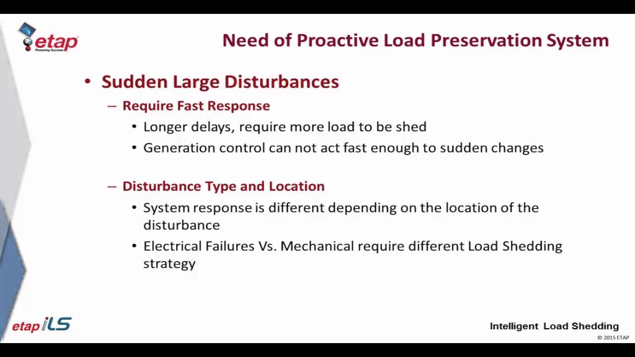 ETAP Intelligent Load Shedding - YouTube
