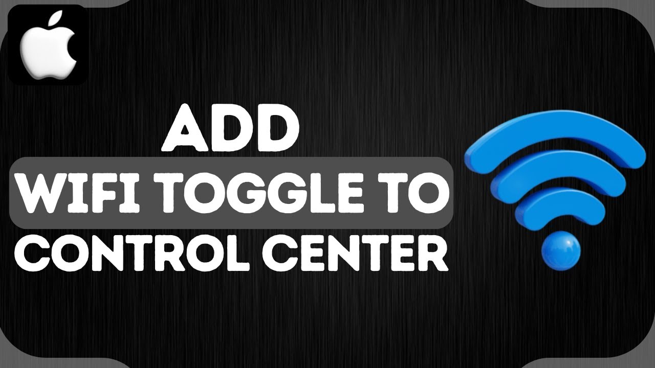 How to Add Wi-Fi Toggle to Control Center on iPhone | iOS 18 Guide ...