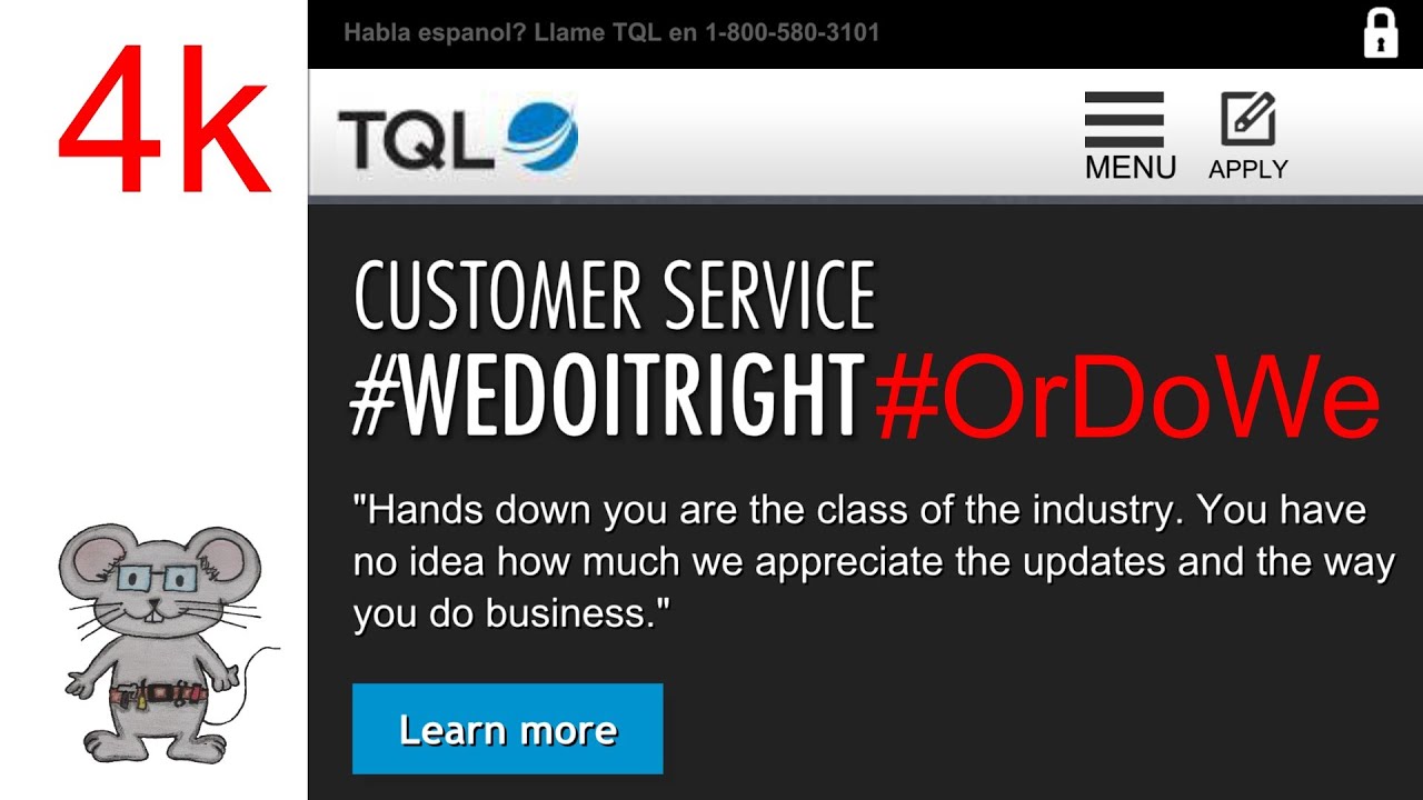 Dealing with TQL Broker in 4K - YouTube