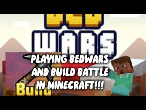 PLAYING MINECRAFT BUILD BATTLE AND BEDWARS TO CHALLAGE MYSELF!!! - YouTube