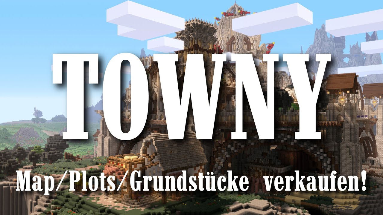 Towny Map + Plots/Grundstücke verkaufen | Bukkit Server Plugin | German | HD - YouTube