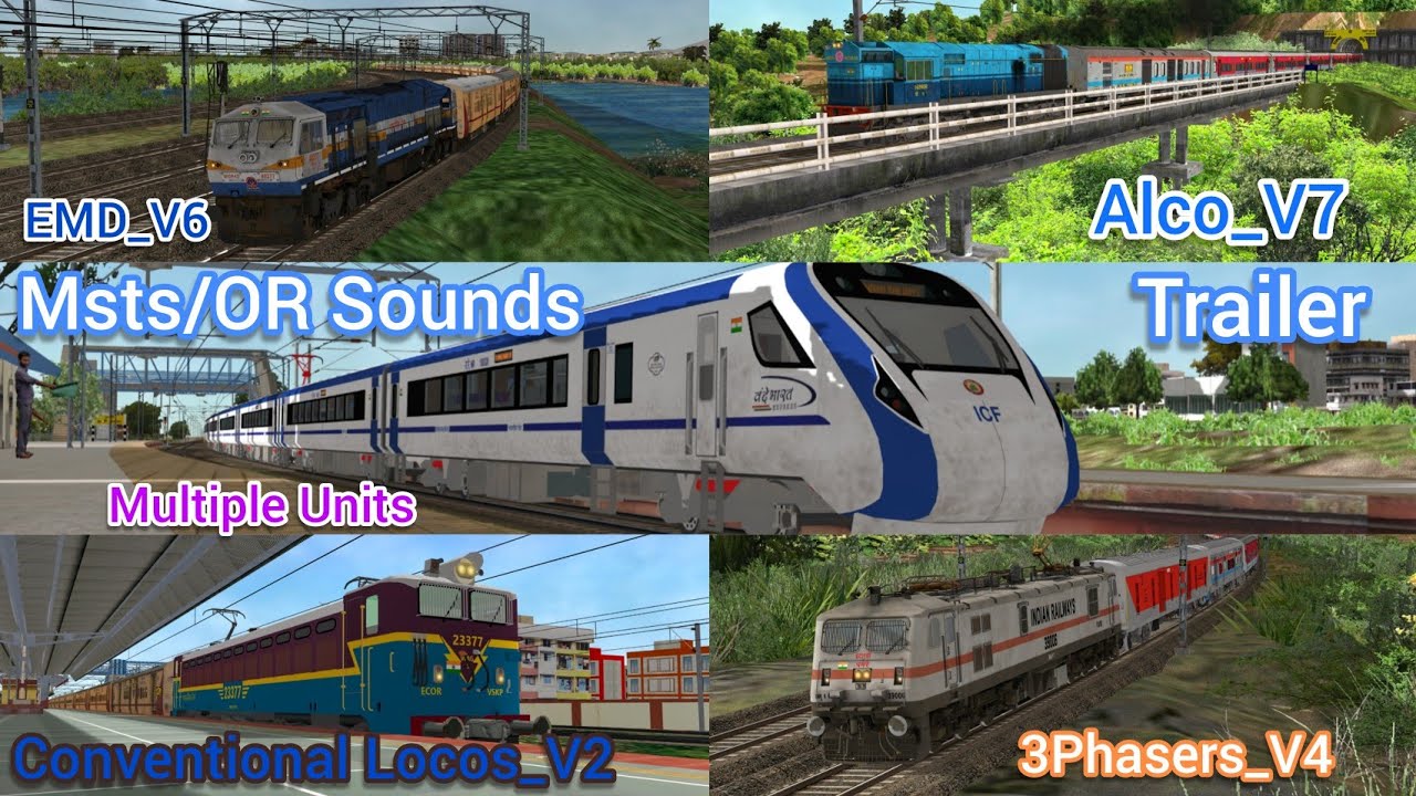 MSTS/ OR Sounds Compilation || Track Sounds || Horns || Train || Indian ...