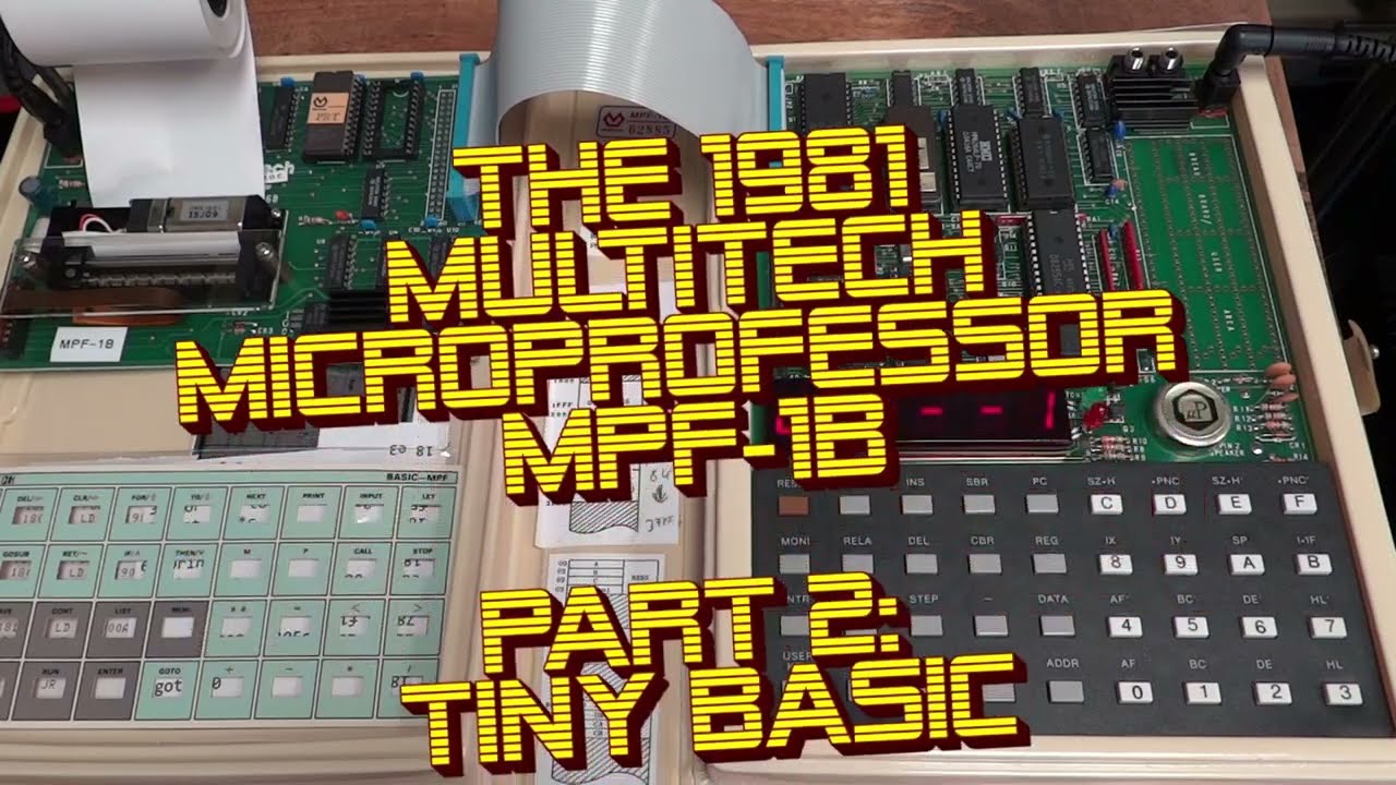 Microprofessor MPF-1B - Palo Alto Tiny BASIC - YouTube
