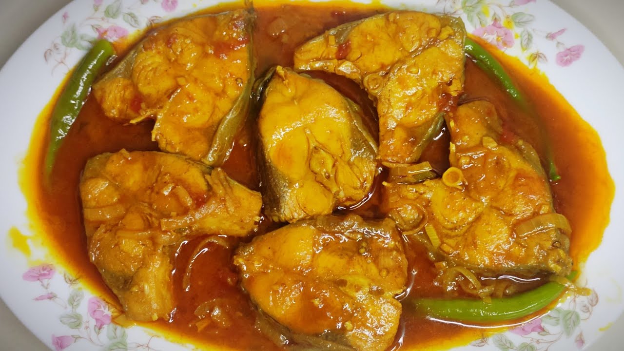 কাঁচা মরিচ দিয়ে কাতলা মাছের ঝোল কোনো ধরনের বাটা মশলা ছাড়া/ Catla Fish ...