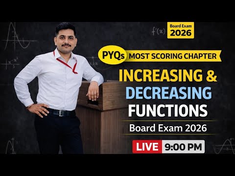 Increasing & Decreasing Functions | Class 12 Maths | Easy method - YouTube