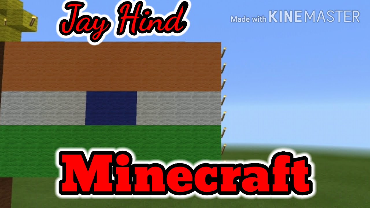 Making indian flag in minecraft gameply {jay Hind} - YouTube