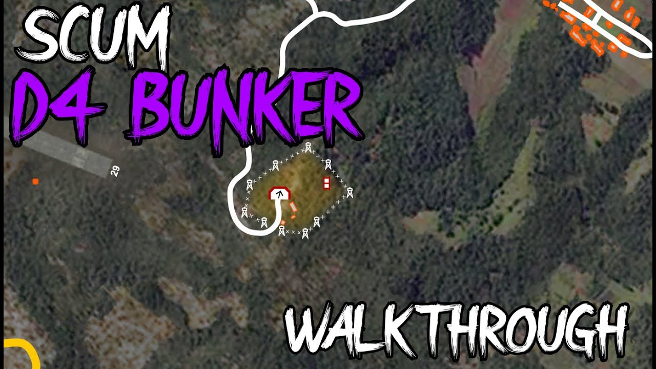 *OUTDATED* SCUM D4 Bunker walkthrough! - YouTube