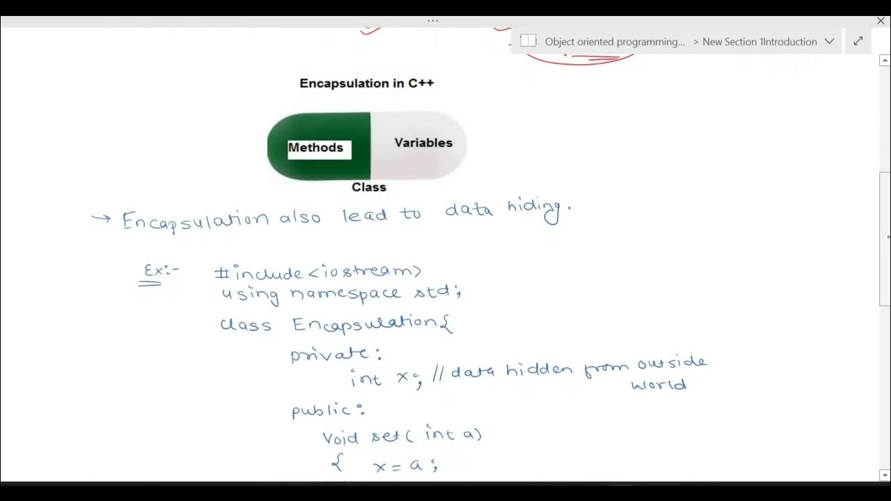 Encapsulation in OOP'S - YouTube