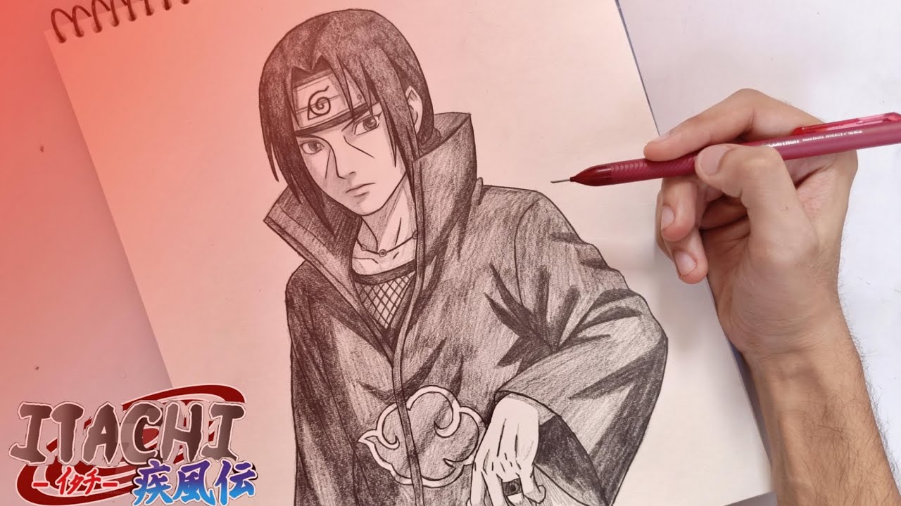Itachi Uchiha Pencil Drawing ️ | Full Timelapse | Naruto Fanart ...