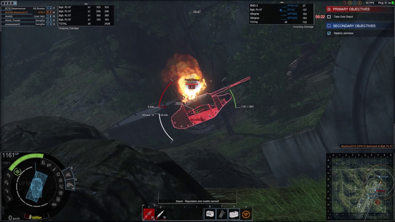 Tier 6 British VFM Mk5 LT on Snake Bite - YouTube