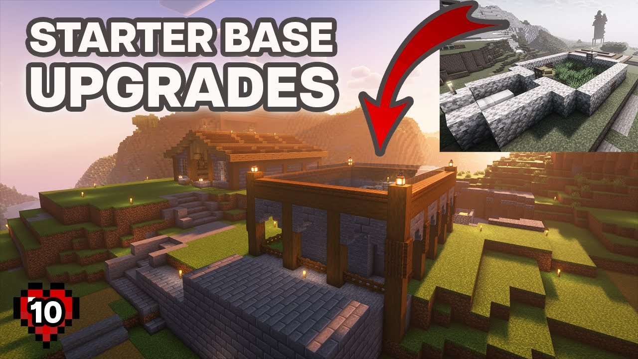 I Did Some Starter Base Upgrades In Survival Minecraft (Ep. 10) - YouTube