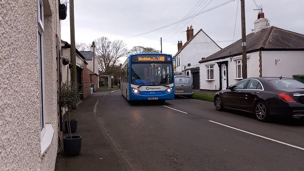 Stagecoach 27173 e300 passing Wolviston village - YouTube