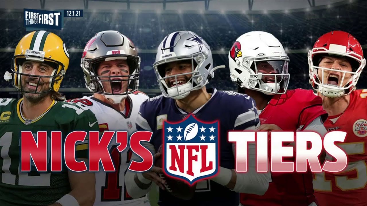 Nick Wright reveals his NFL Tiers heading into Week 13 of the season ...