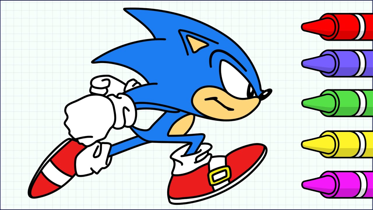 How to Draw Sonic The Hedgehog (step by step) / Sweet Drawing Things ...