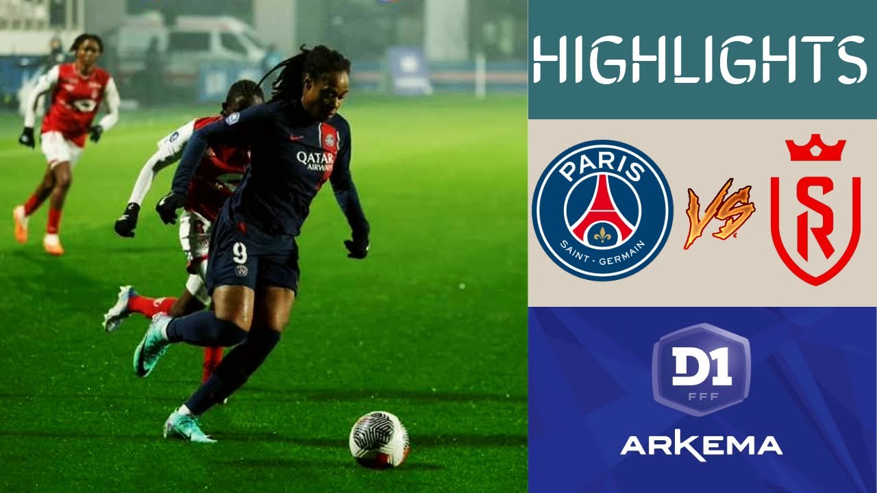 PSG vs Reims Women's Division 1 Highlights | Match Day 4 - YouTube
