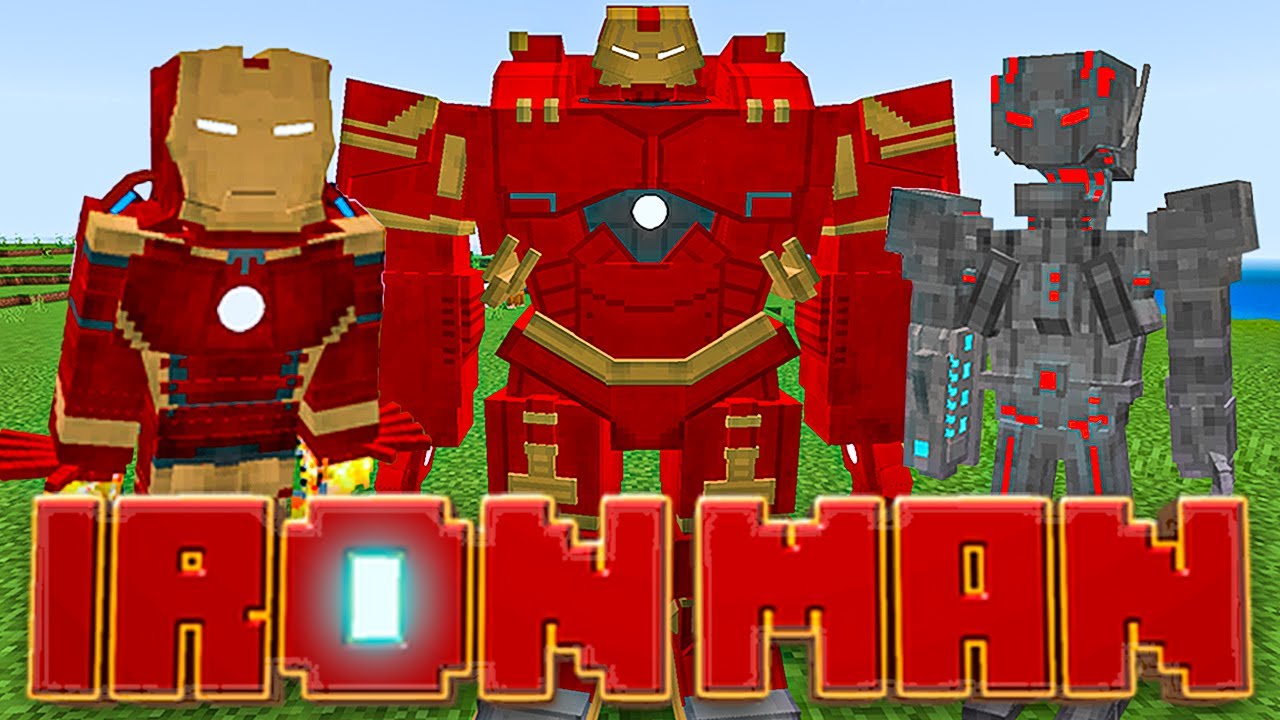 The best IRON MAN mod UPDATE for Minecraft Bedrock - YouTube