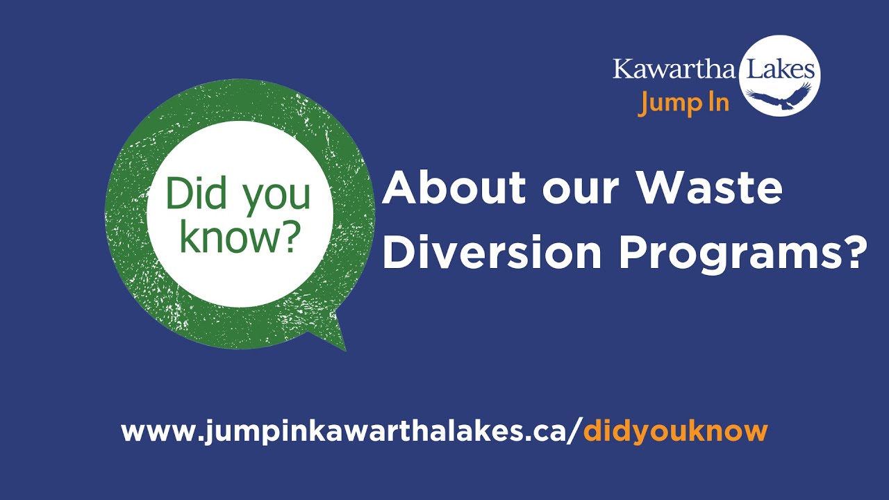 Did you know about our Waste Diversion Programs? - YouTube