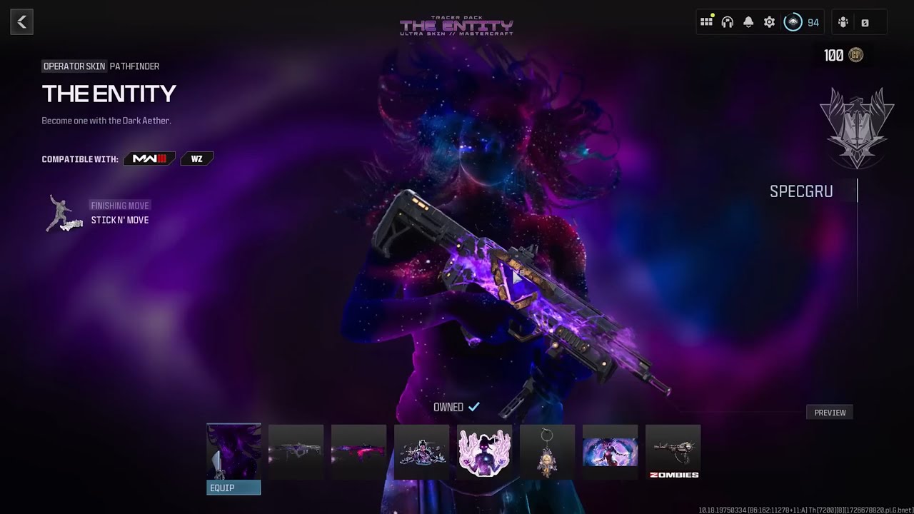 TRACER PACK: THE ENTITY ULTRA SKIN MASTERCRAFT BUNDLE IN MODERN WARFARE ...