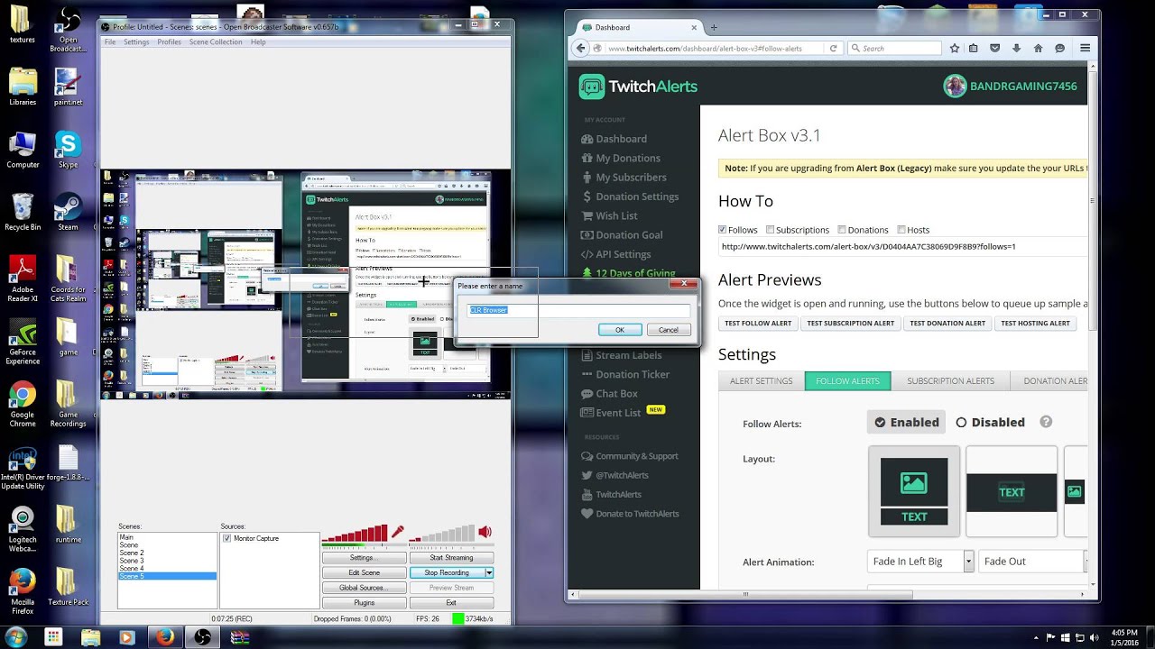 Twitch Alerts: Follower/Donation alert tutorial! - YouTube