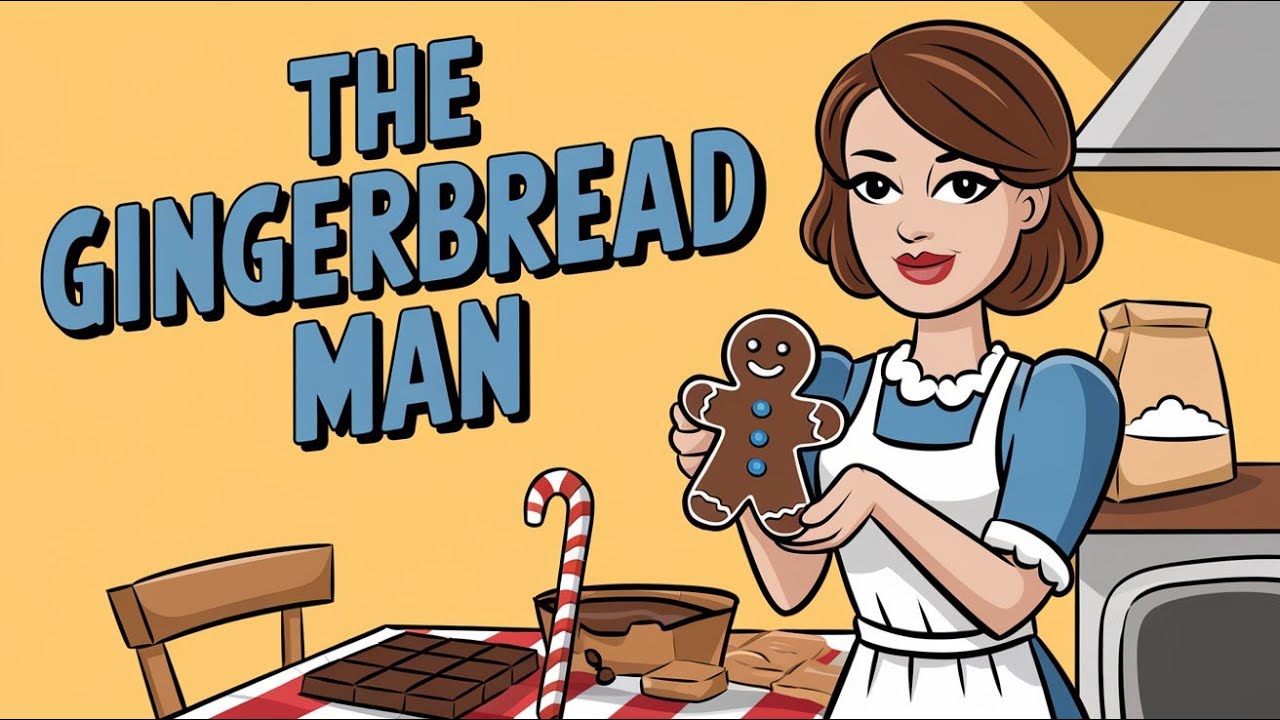A Ginger-Bread Man | English Learning Stories (Animation) | Moral Story ...