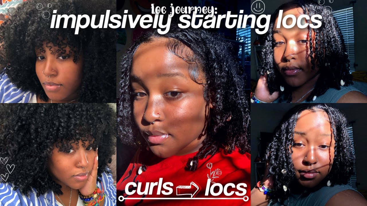 starter locs | two strand twist method | curls to locs | loc journey ...