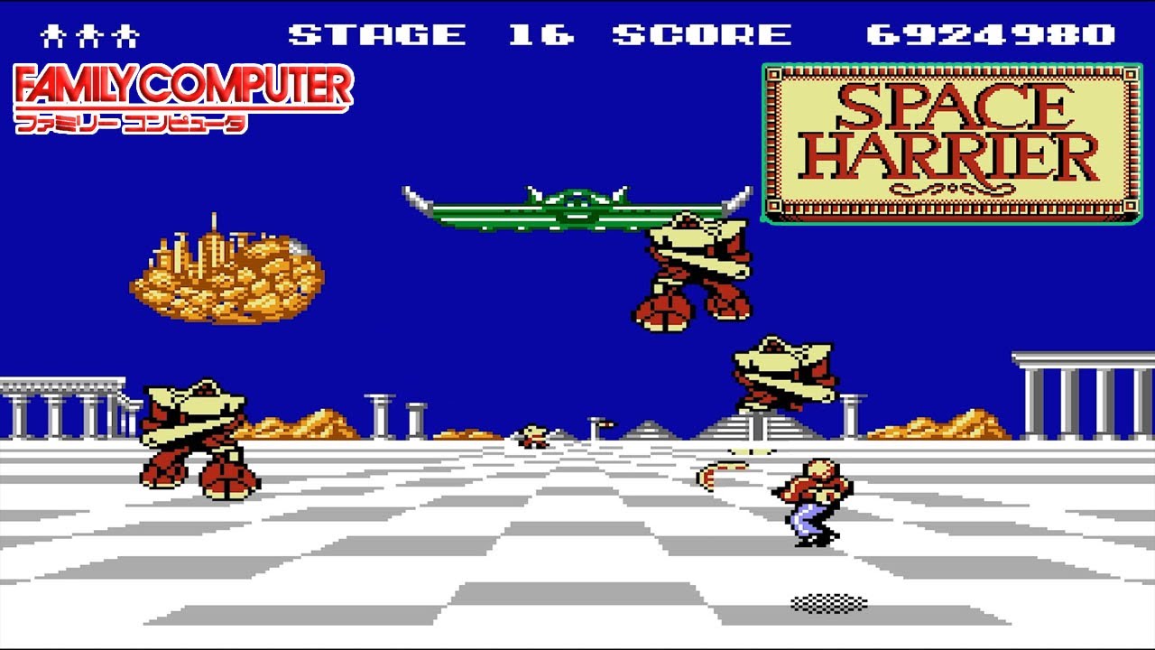 Famicom スペースハリアー / Space Harrier - Full Game - YouTube