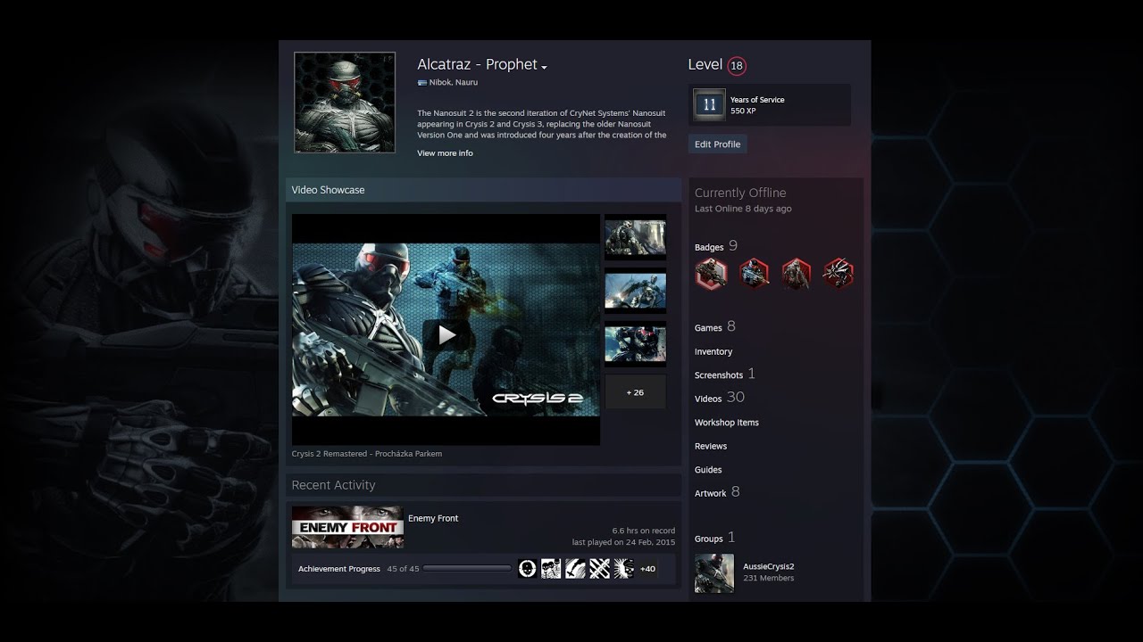 Crysis Steam profile tuning - YouTube