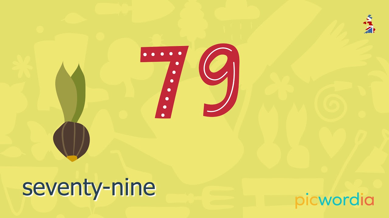 Counting in English from 70 to 80 - English Number for Children - YouTube