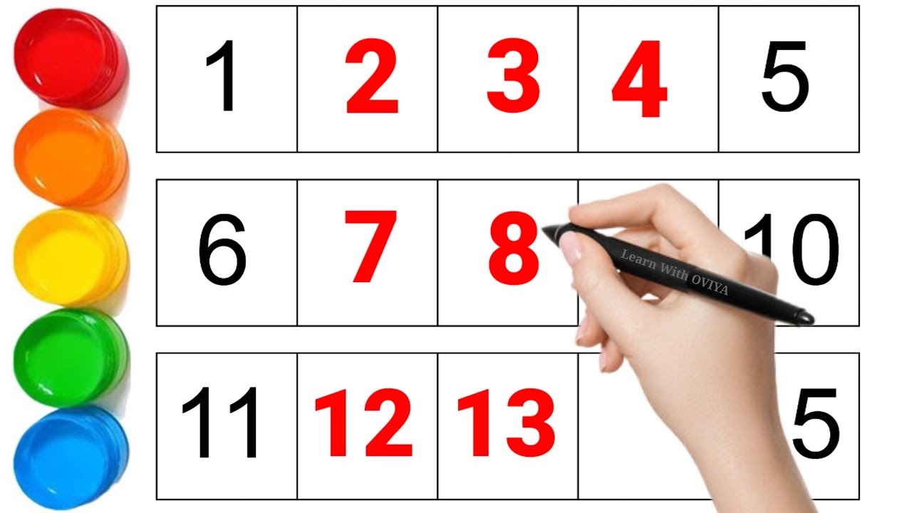 Write the missing number 1 to 15 | Find out the missing number | kids ...