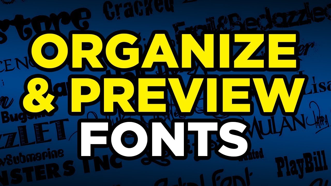 How to Organize Fonts with Wordmark.it - YouTube
