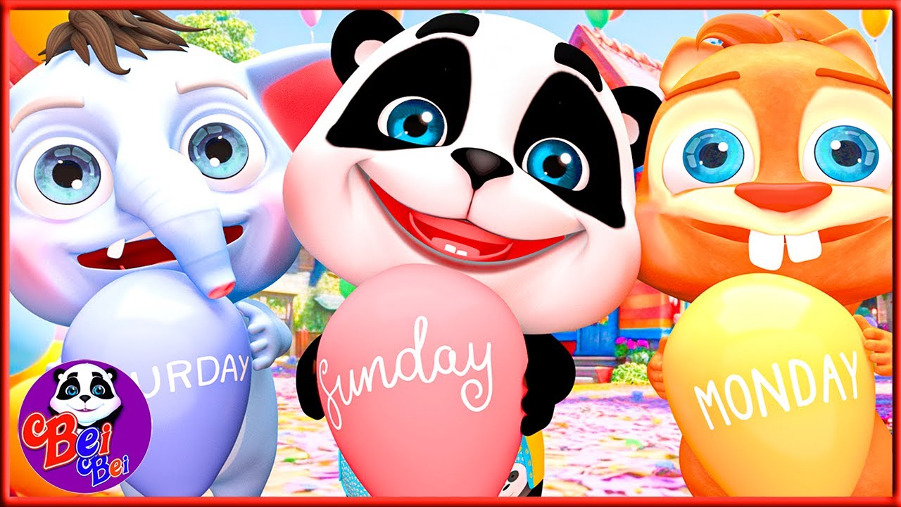 A Week of Fun with Bei Bei 📅 🚌🚗🚎 - Baby songs - Nursery Rhymes & Kids ...
