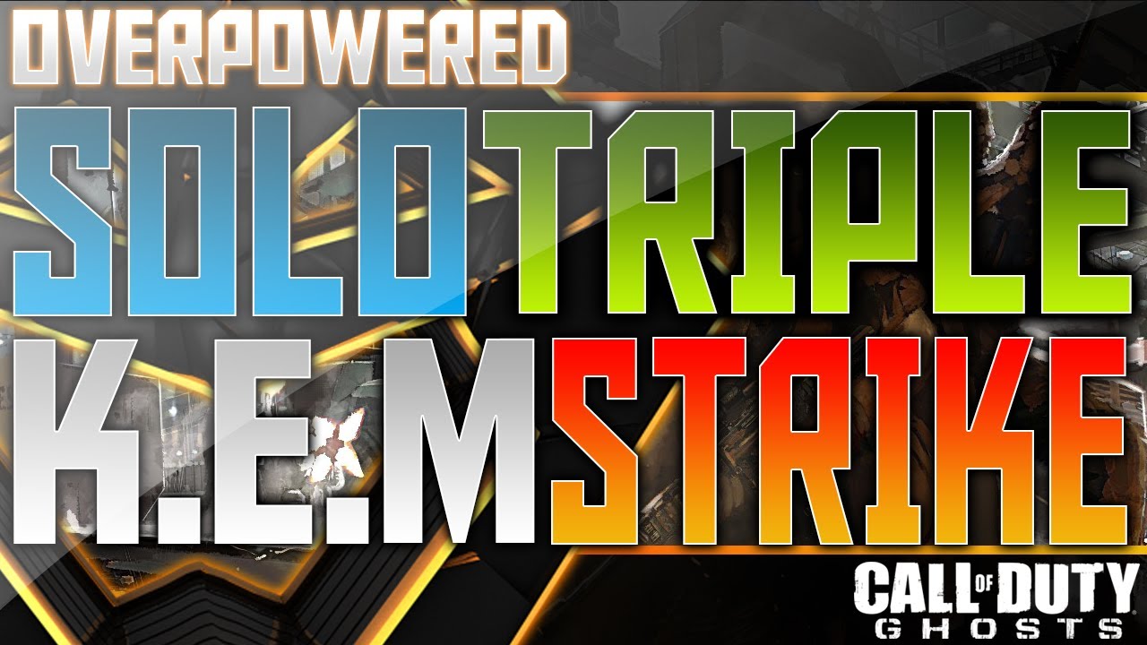 COD: Ghosts - SOLO TRIPLE KEM STRIKE! (Call of Duty: Ghost) - YouTube