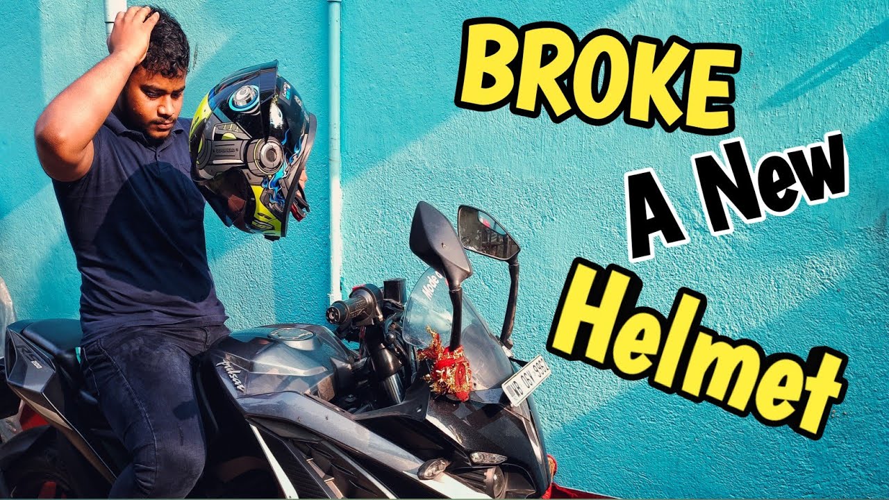 Broke a New Helmet 💔 // New Helmet Viser 🙄 // @ModeonWheels - YouTube