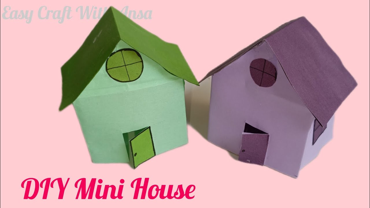 DIY Mini House | Art & Craft Ideas | Easy Paper House | Miniature House ...