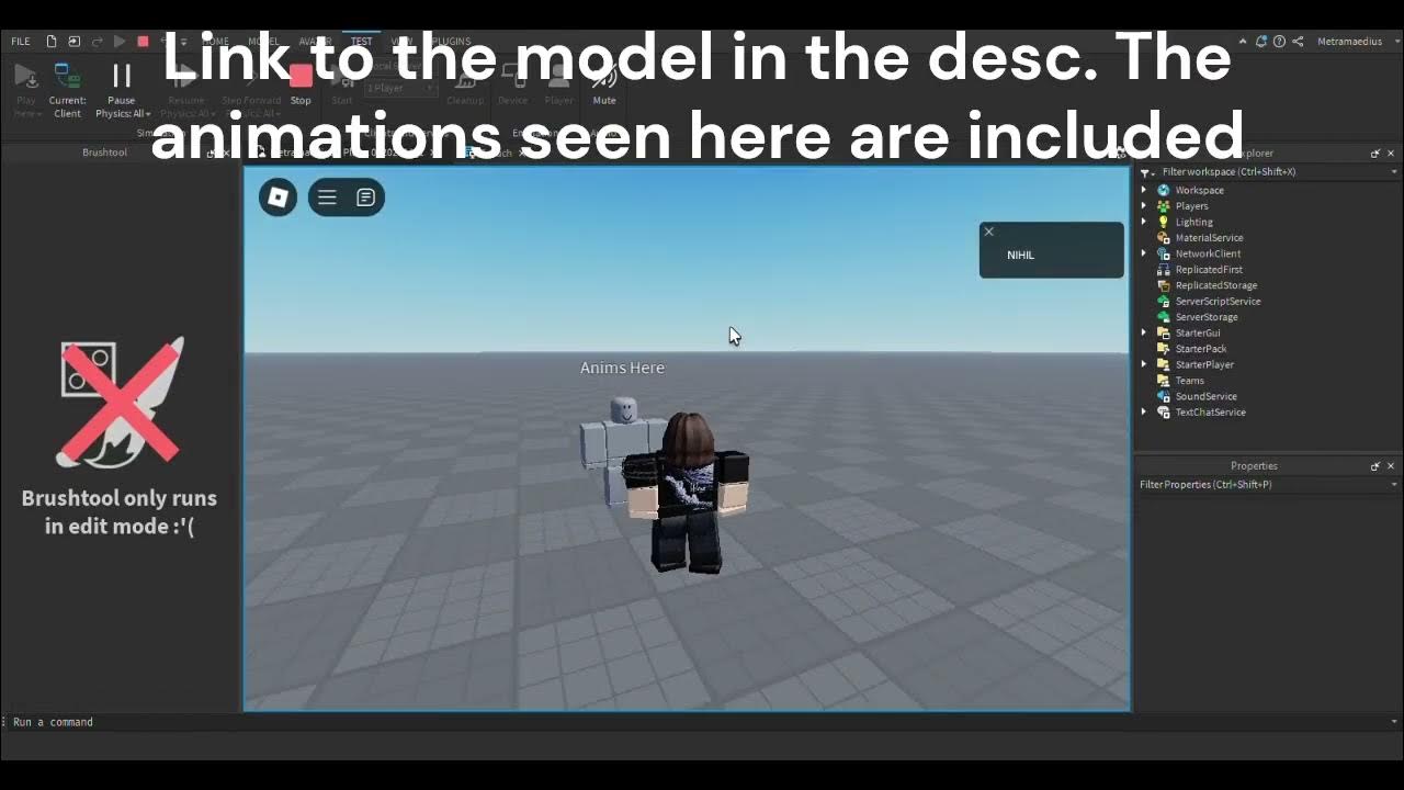 Roblox Studio Crouch and Crouch Walk script (MODEL LINK IN DESCRIPTION) - YouTube