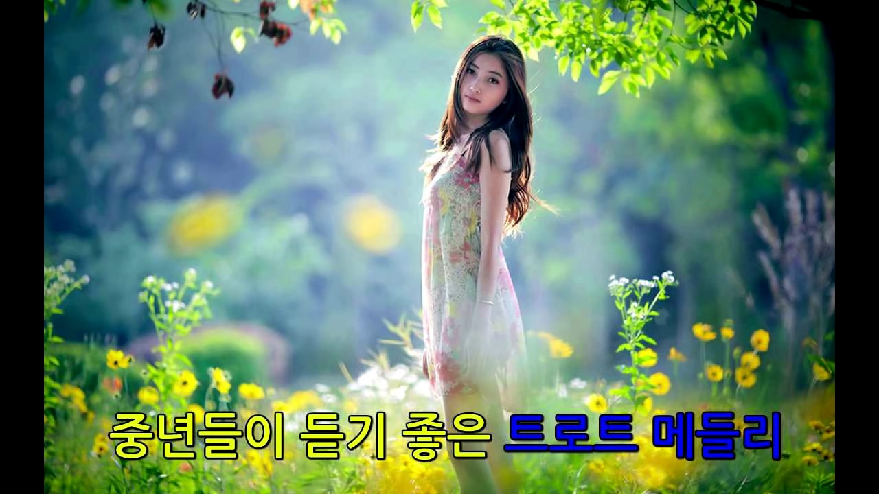 중년들이 듣기 좋은 트로트 뽕짝 메들리 Korean trot song medley - YouTube