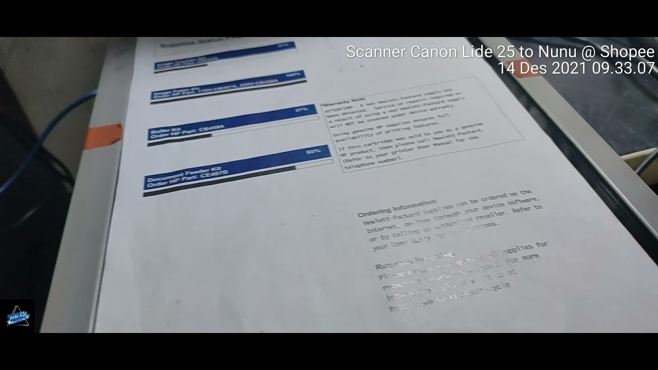 Scanner Canon Lide 25 Scan Dokumen - YouTube