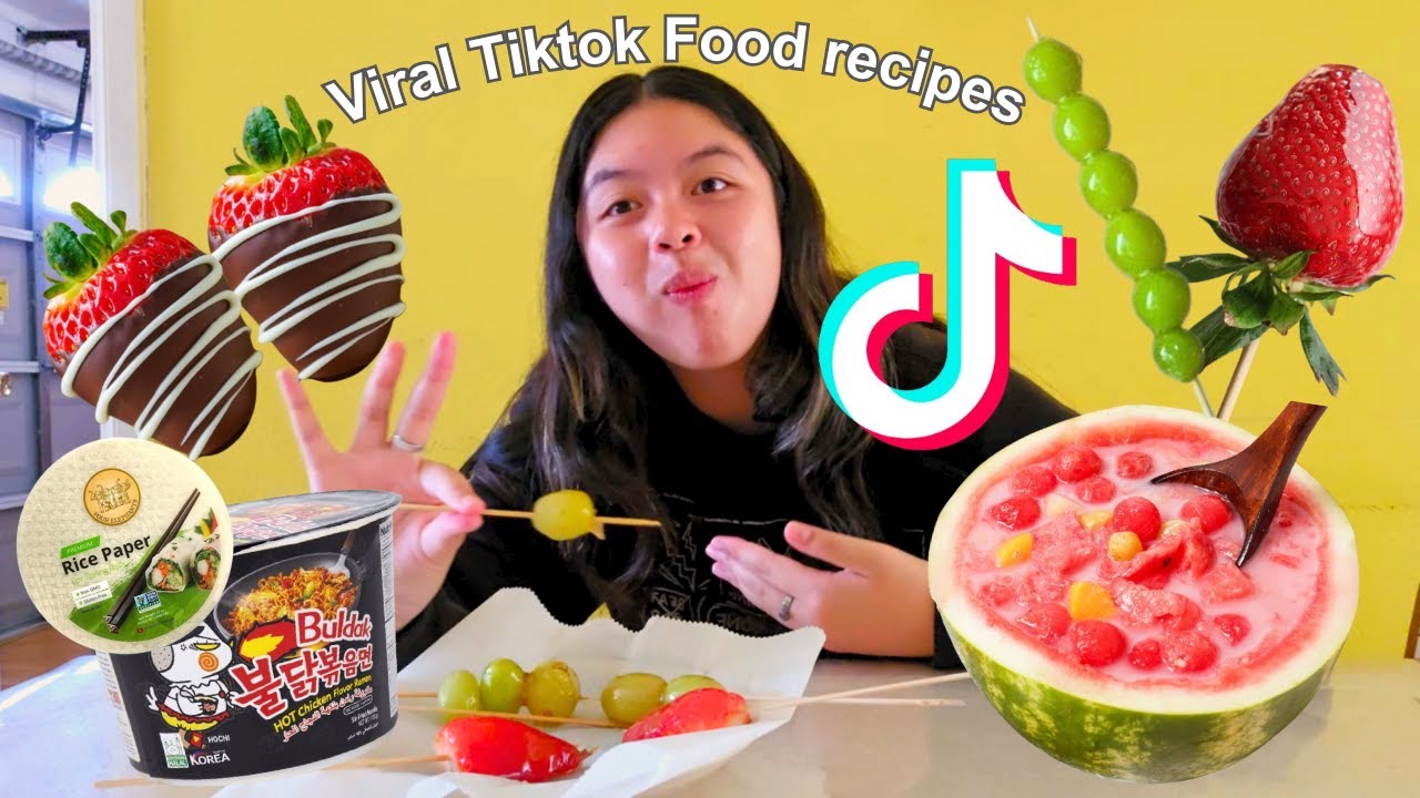 TRYING THE MOST VIRAL TIKTOK FOOD RECIPES (super satisfying & delicious ...