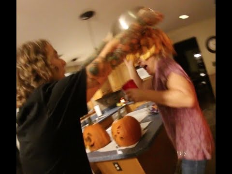 PUMPKIN GUTS PRANK ON MOM!
