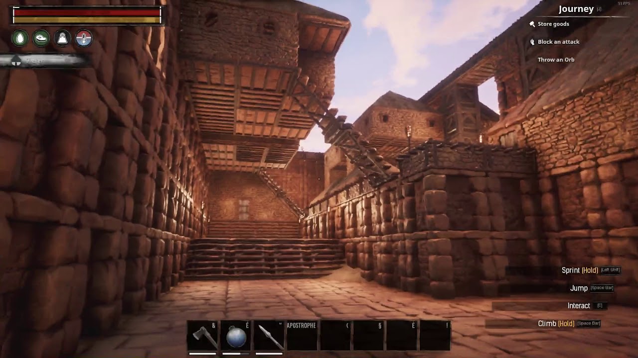 Conan Exiles Small Village Fortress Build - YouTube
