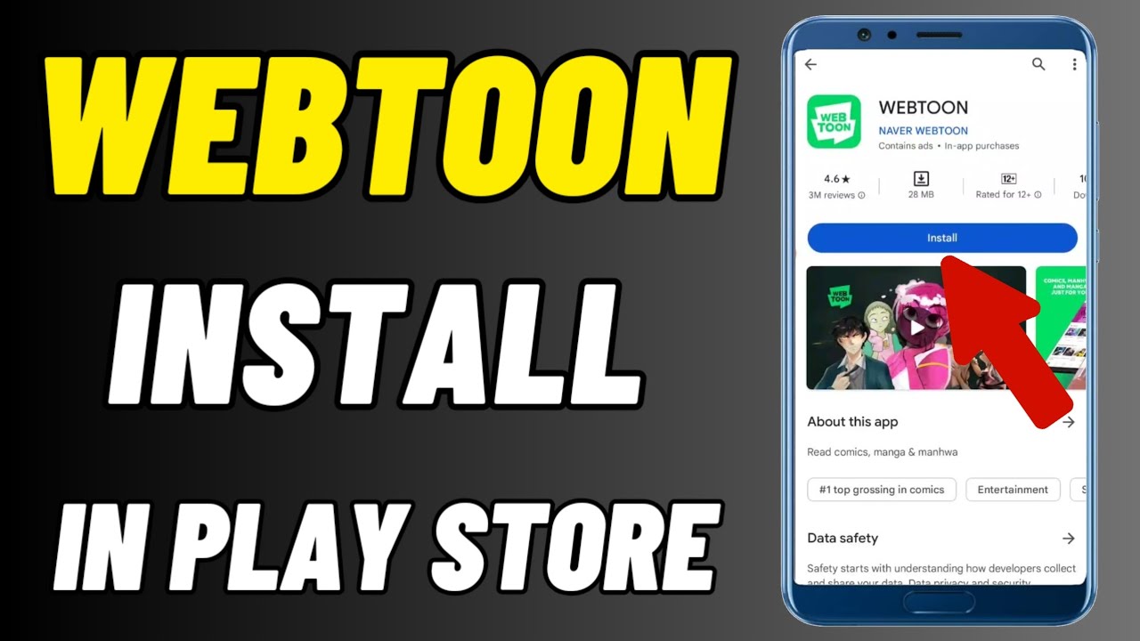 webtoon install | how to webtoon app download in play store ...