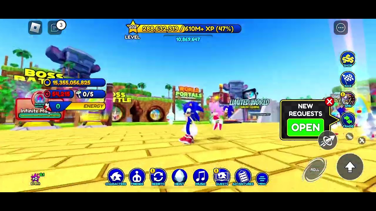 Roblox: Sonic Speed Simulator: Grind Shoe Sonic - YouTube