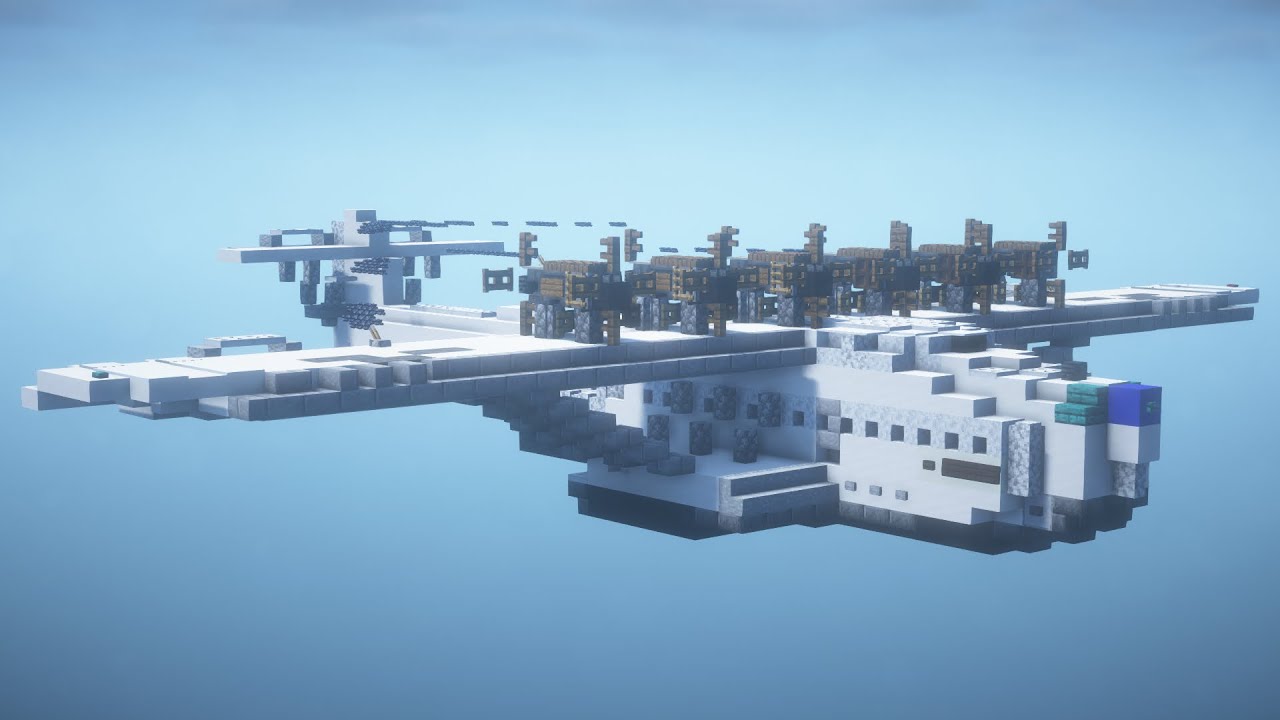 Minecraft: How to build an Aircraft in Minecraft (Dornier X) Minecraft ...